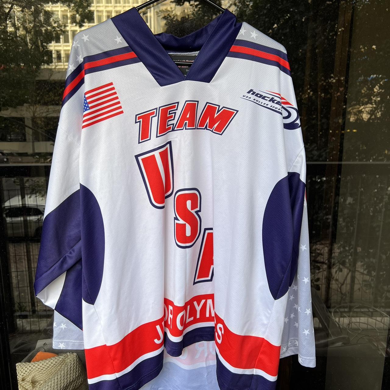 Team USA Junior Olympics Hockey Jersey [ Size XL... - Depop