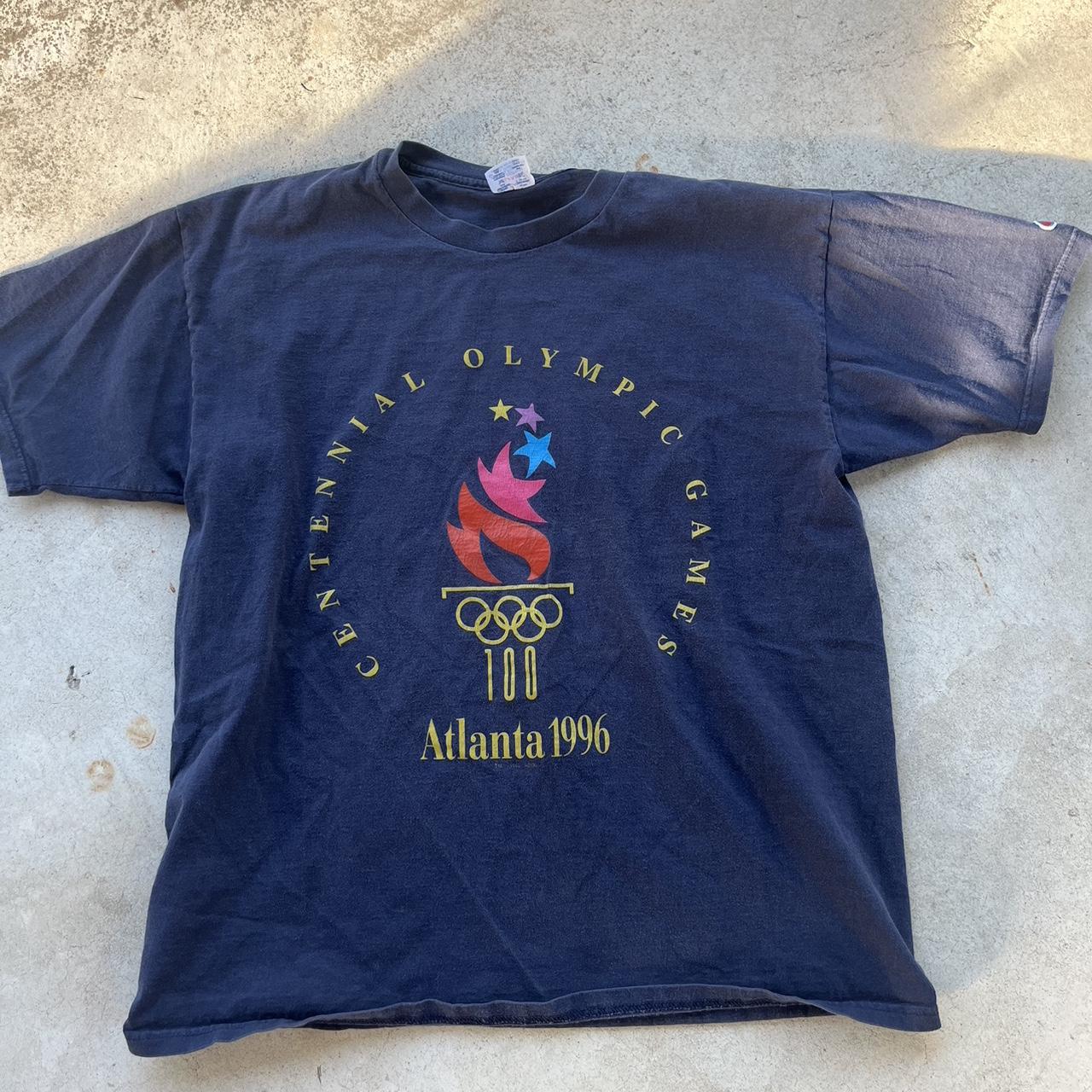 Vintage 1996 Atlanta Olympics Champion Tee Size... - Depop