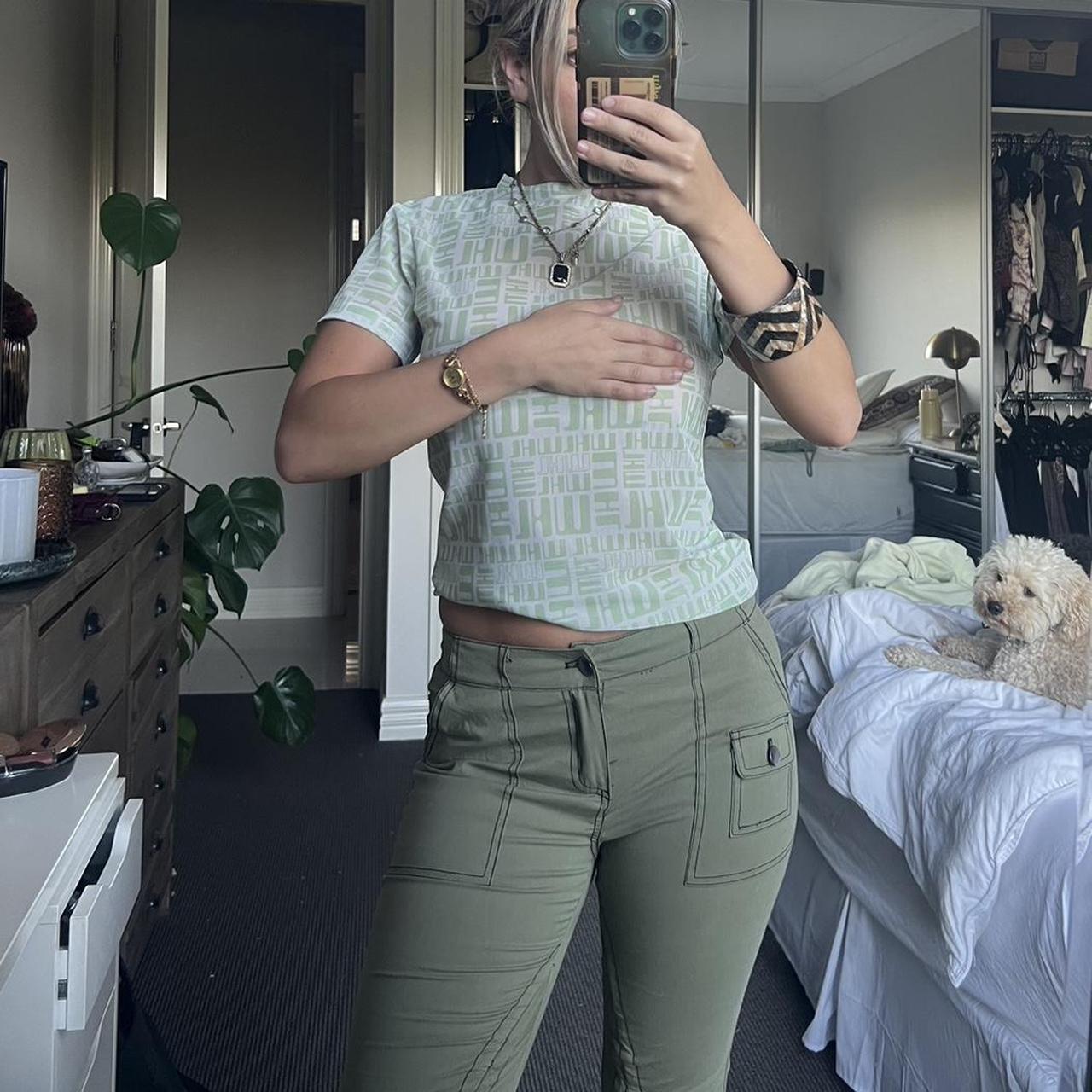 With Harper Lu collab mesh tee Perfect condition - Depop