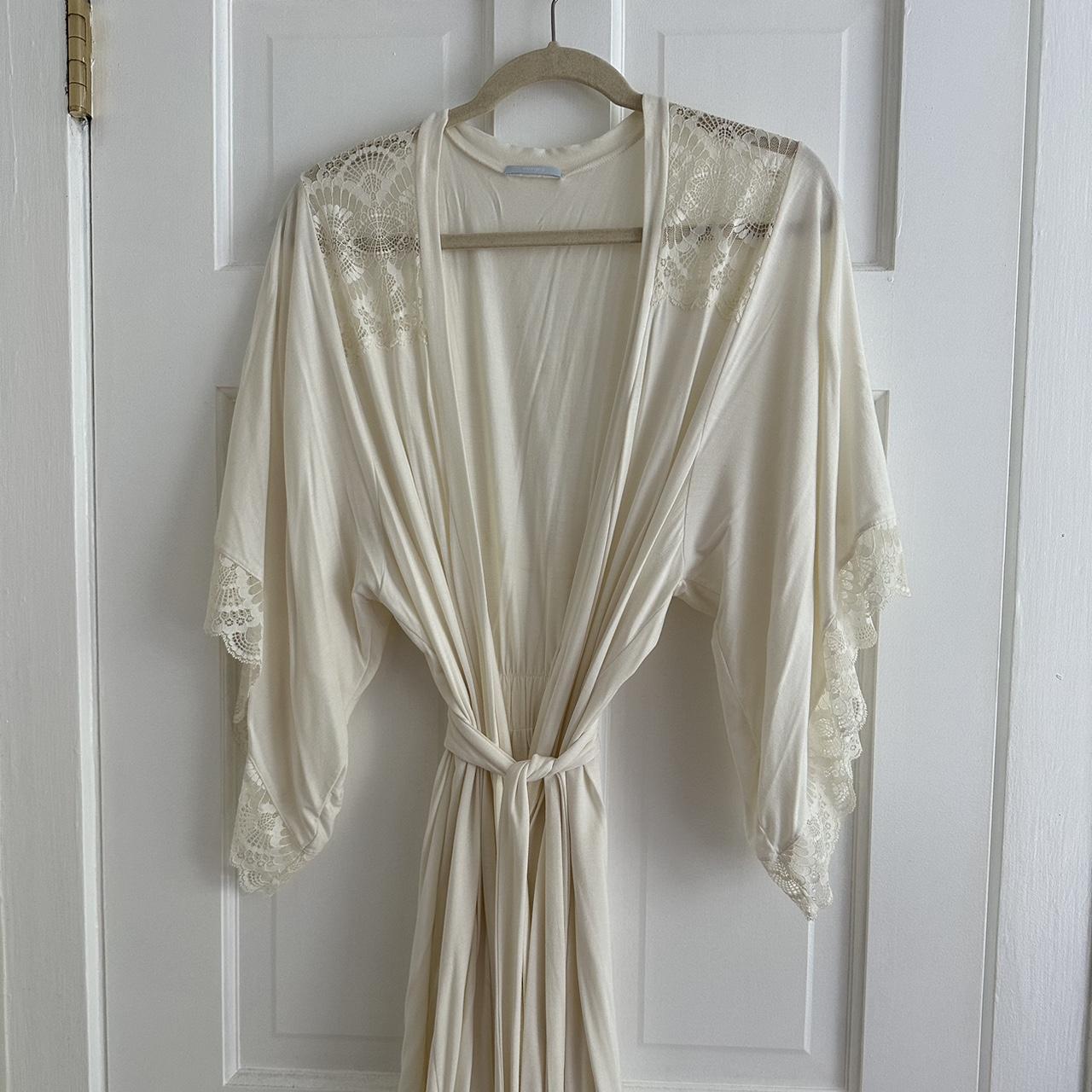 Eberjey one of a kind cream lace detail... - Depop