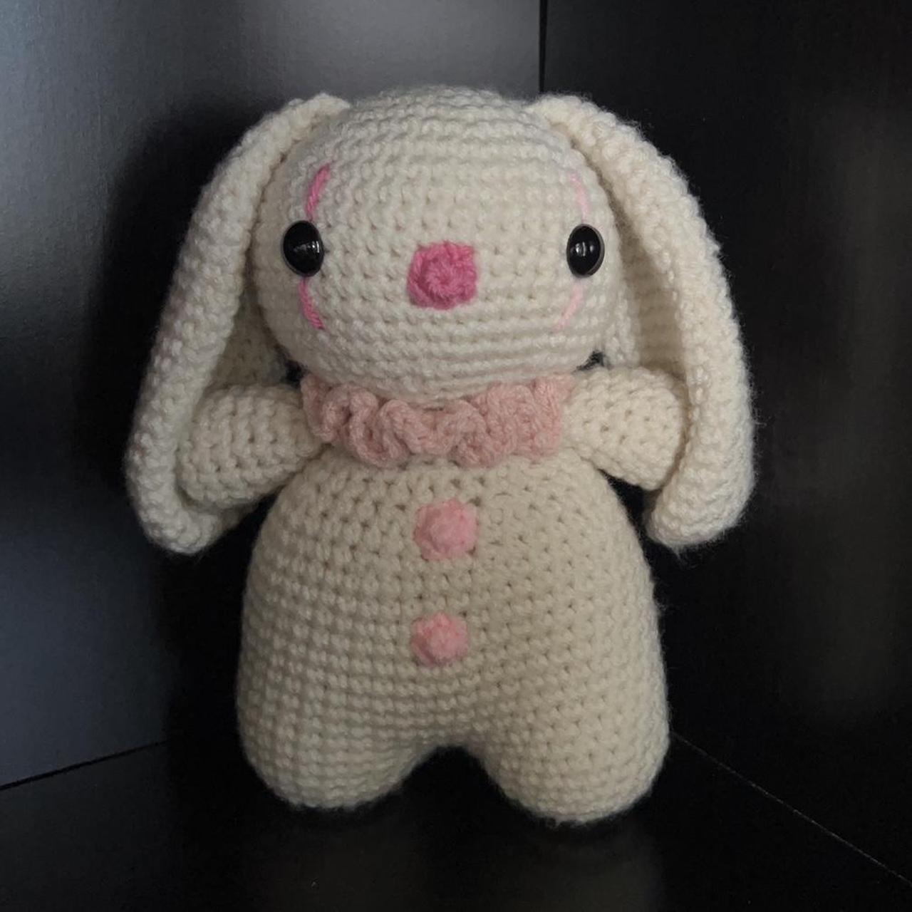 handmade crochet jester clown bunny plush - $5... | Depop