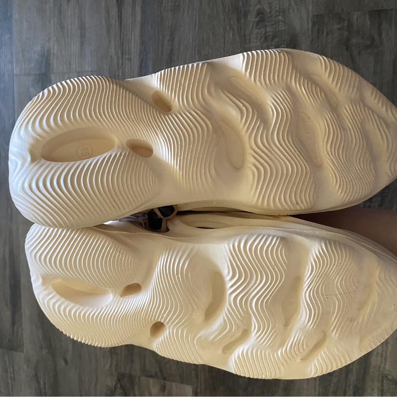 Yeezy Men's Khaki and Tan Clogs | Depop