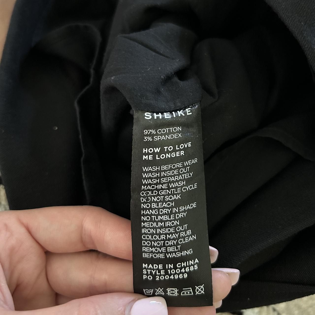 Sheike black mini skirt Size 8 Worn a couple times,... - Depop