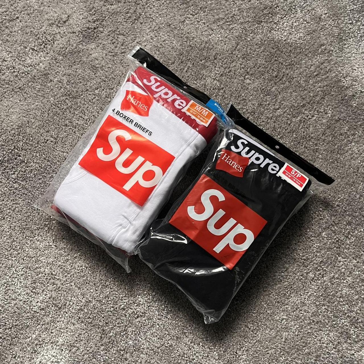 Supreme Boxers Size S and Size M available in both... - Depop