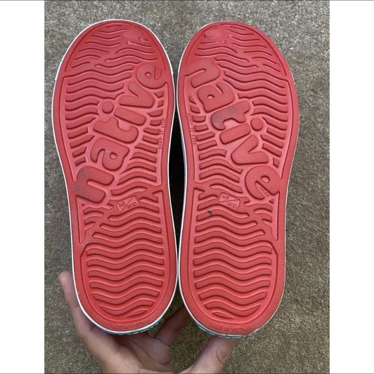 Disney X Native Red Minnie Print Slip on Shoes... - Depop