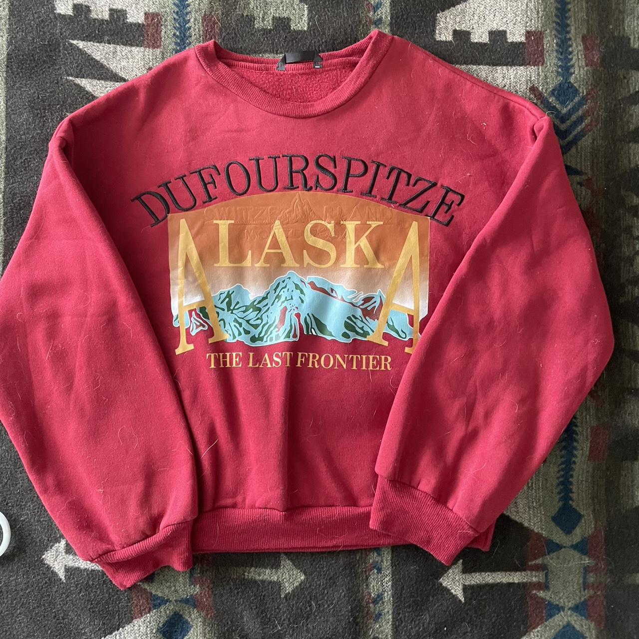 Red Alaska Pullover ️🗻 Thrifted this a couple years... | Depop