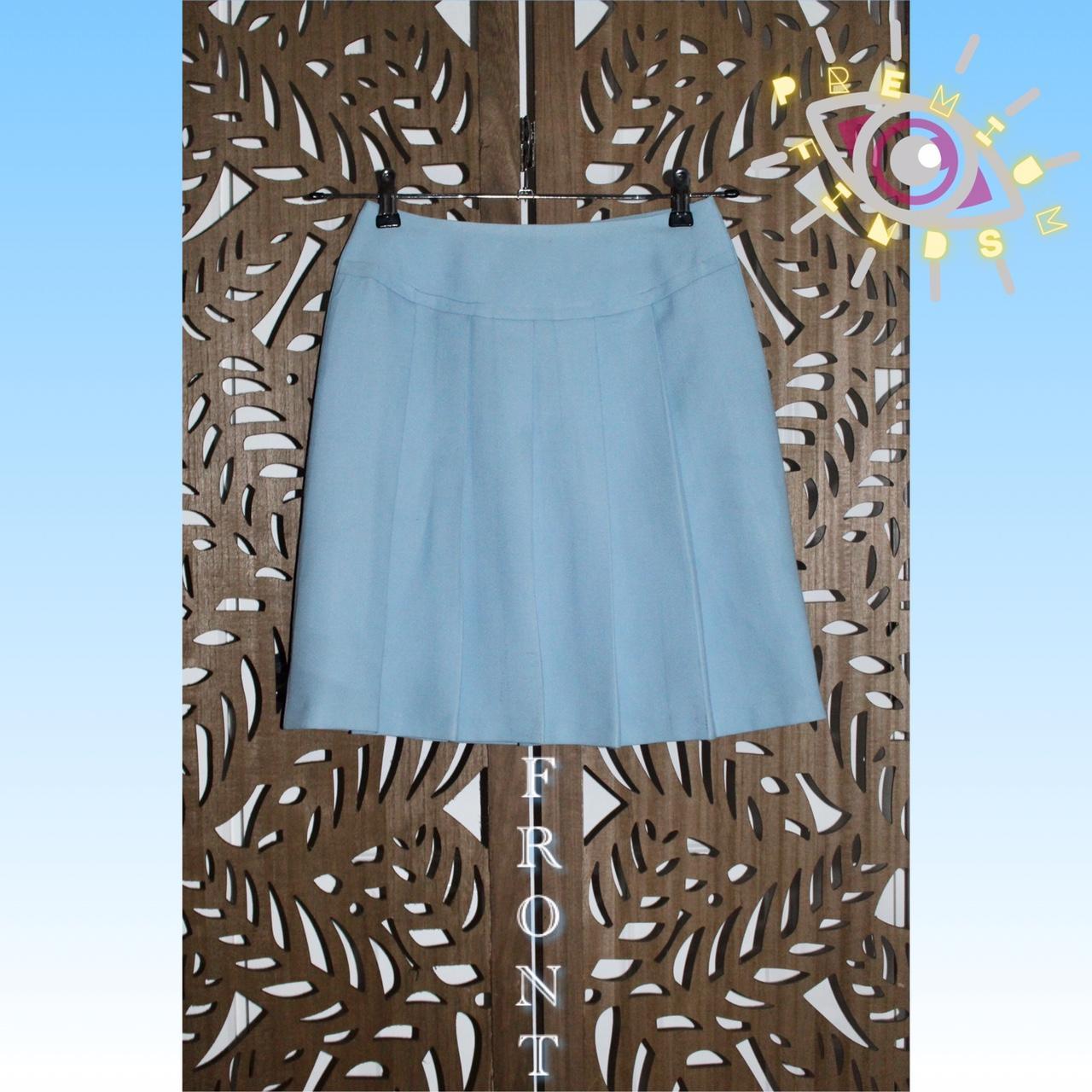 Sky Blue 5-Pleat Mini Skirt ]]] Feel your... - Depop