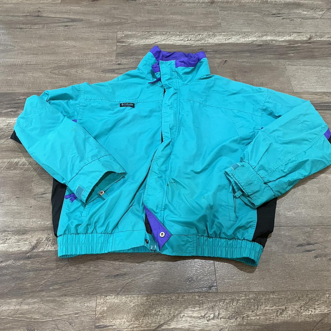 Vintage Columbia Bugaboo Ski Jacket Mens XL Blue... - Depop