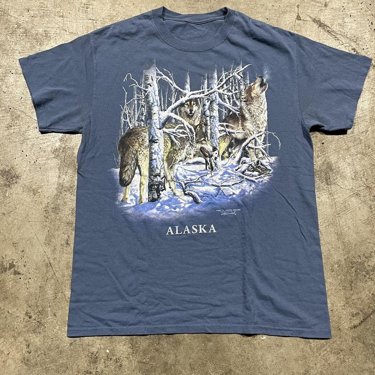 Vintage Polar Graphics Gardner Wolves Alaska Wolf T... - Depop