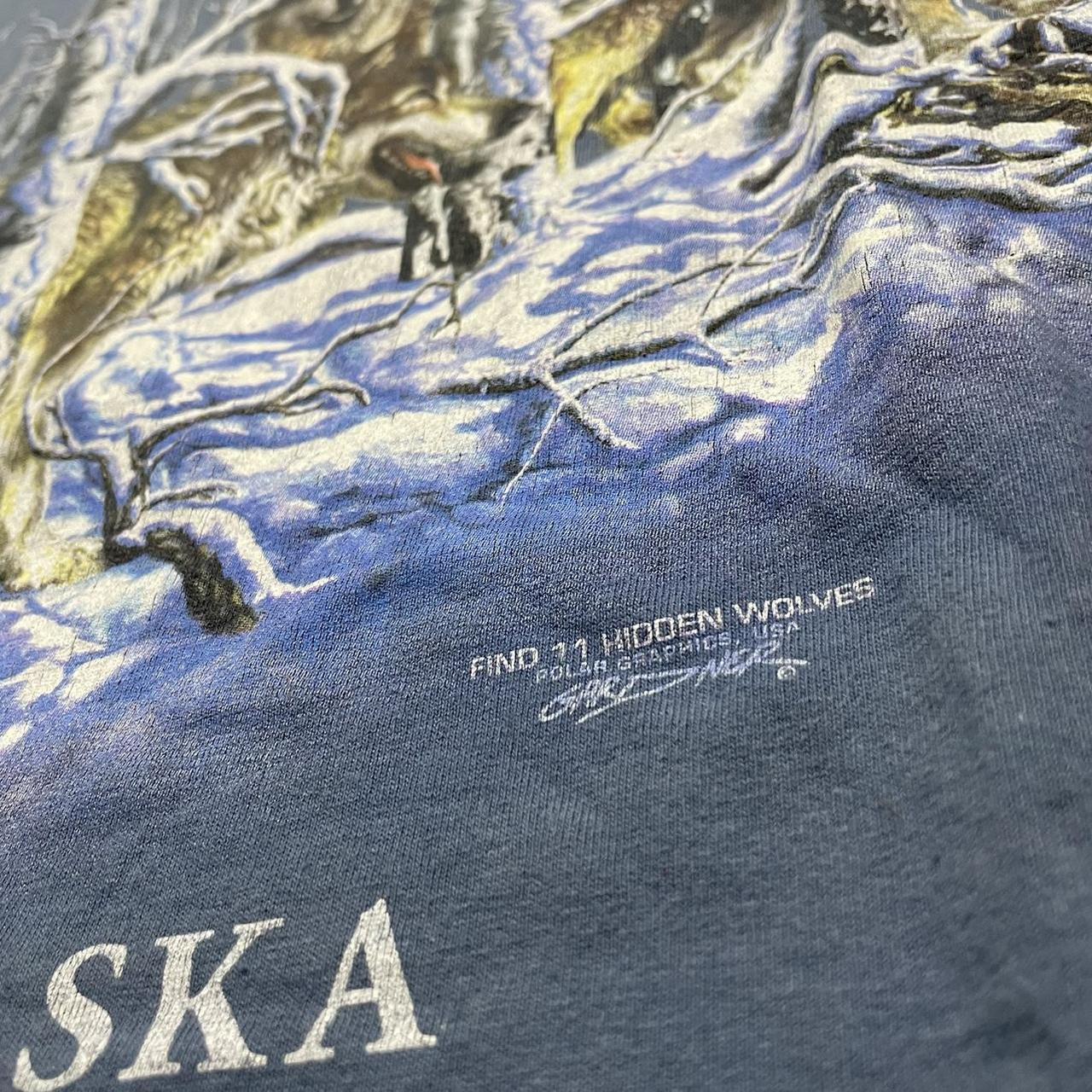 Vintage Polar Graphics Gardner Wolves Alaska Wolf T... - Depop