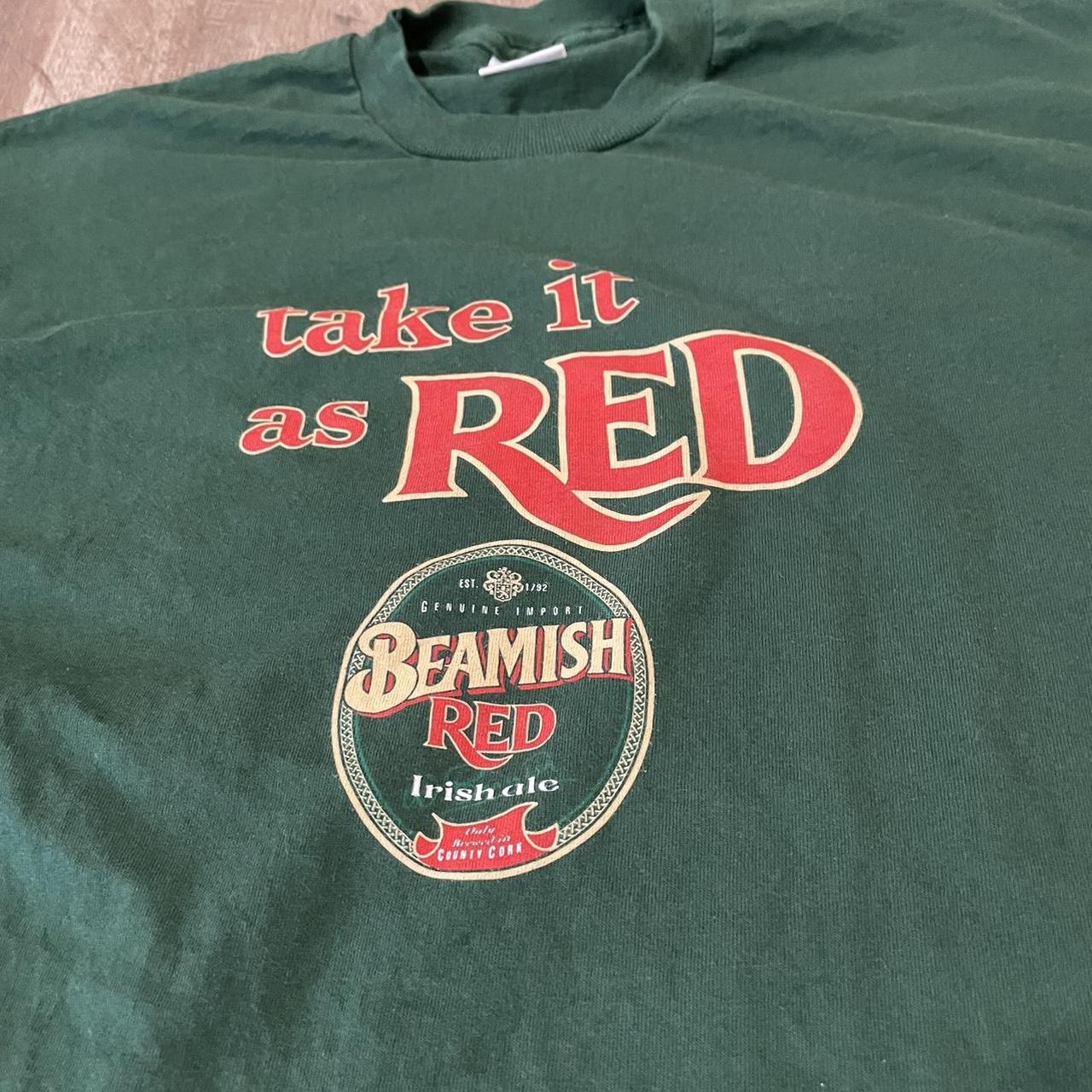 Vintage 90s Beamish Ale Beer Promo T Shirt Size... - Depop
