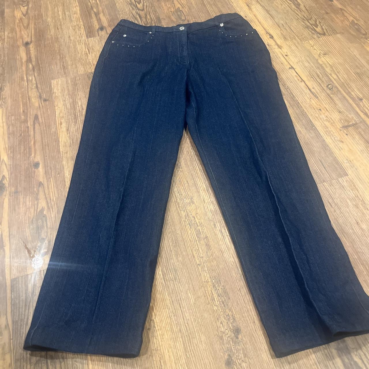 Allison Daley Pull On Straight Leg Jeans Women's... - Depop