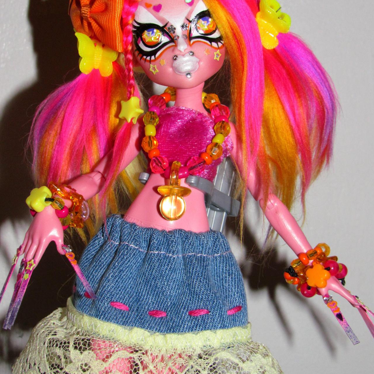 Monster High Lagoona Gyaru OOAK Custom Doll Msg... | Depop