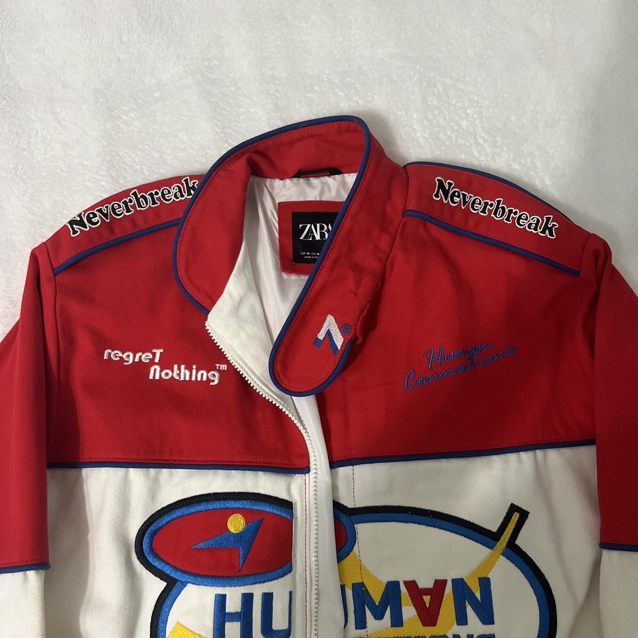 ZARA race car jacket -worn once -excellent... - Depop