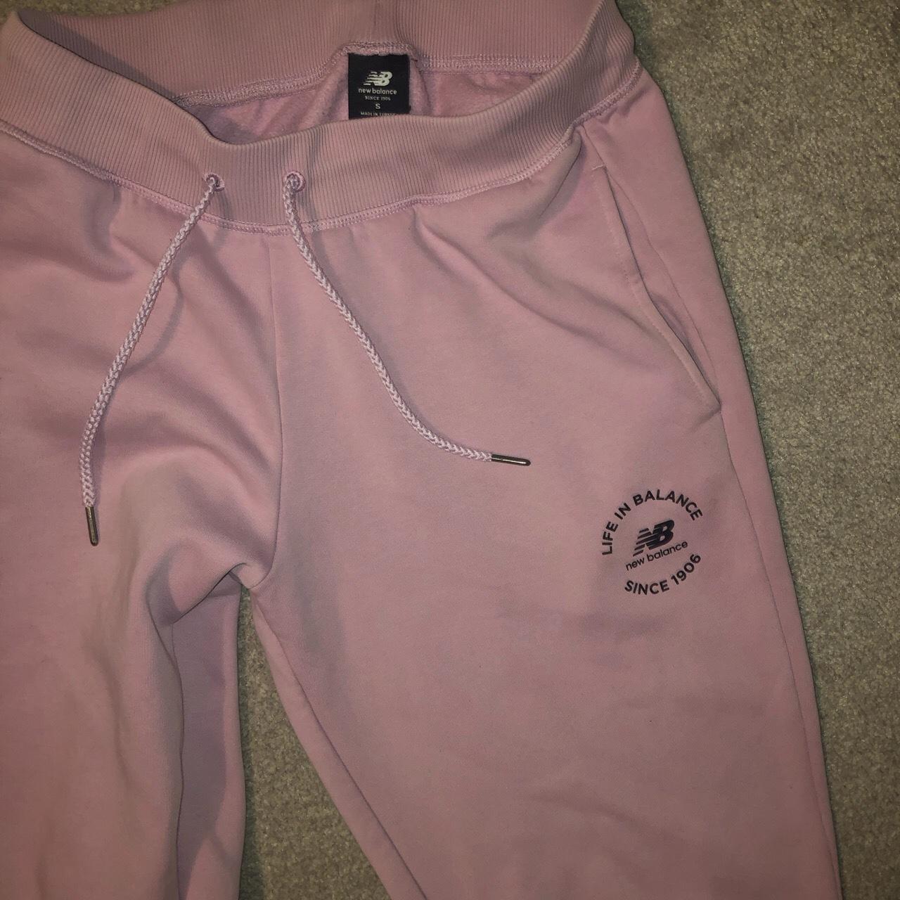 New Balance Men's Pink Joggers-tracksuits | Depop
