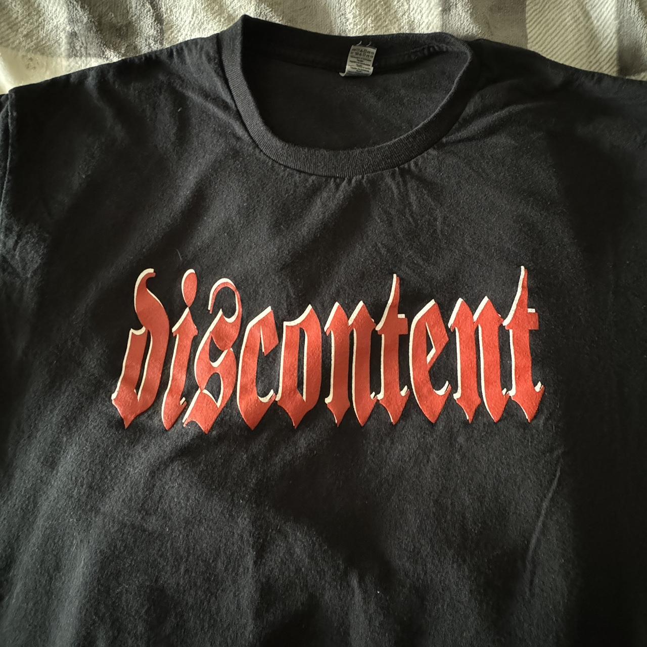 Discontent “far from god” shirt, worn twice. Gildan... - Depop