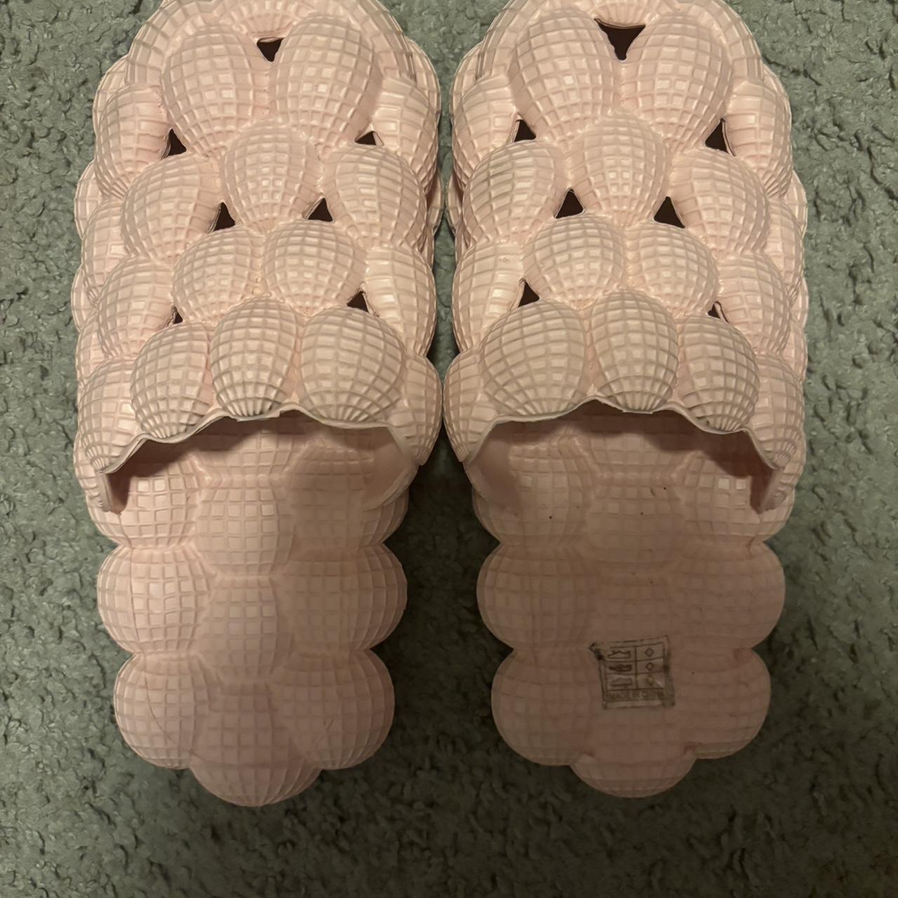 baby pink bubble slides size CN 38-39 ( US: 8... - Depop