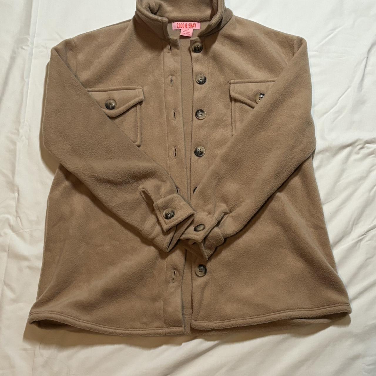 Brown button up jacket - Depop