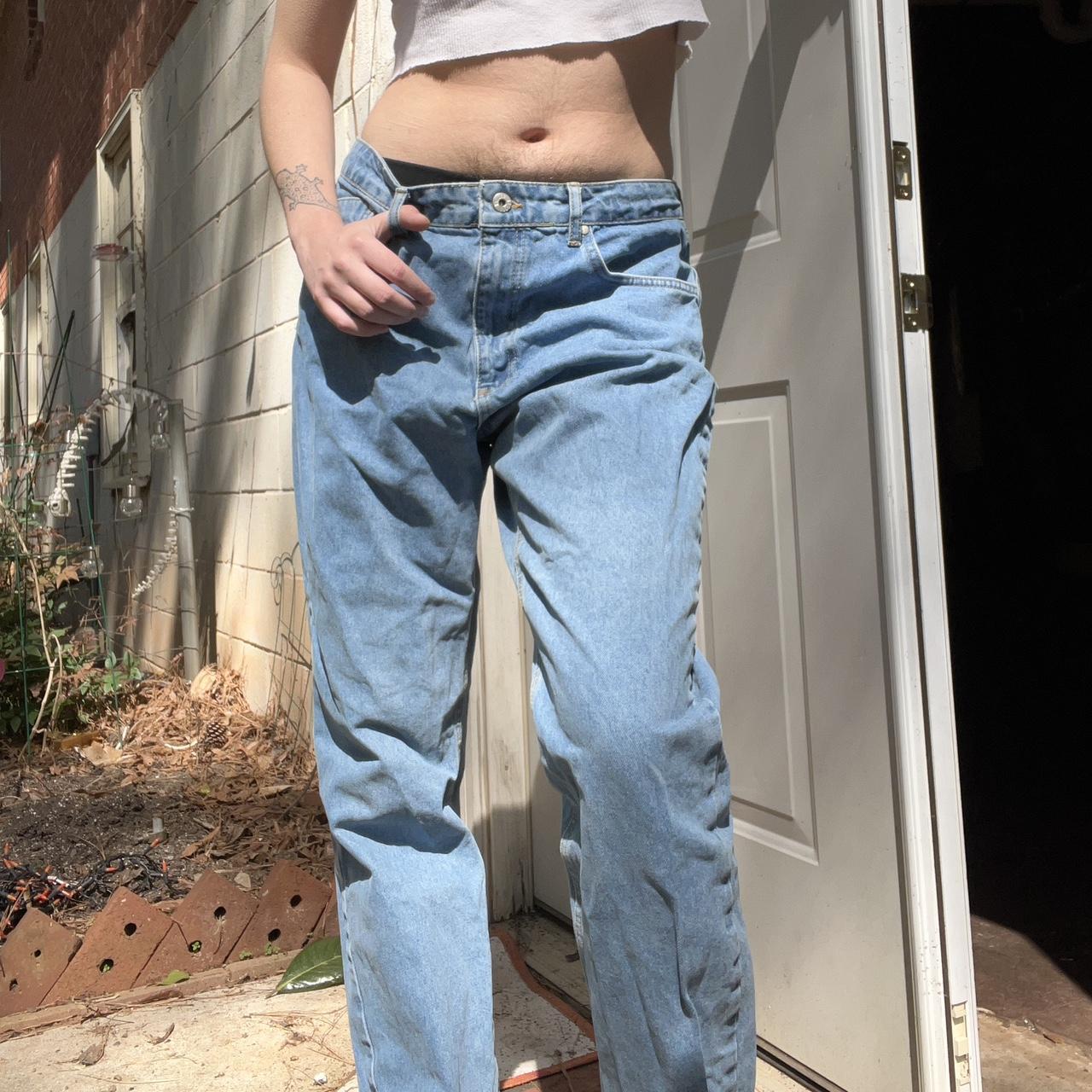 Ragged Priest Dad jean in light wash denim, size 34,... - Depop