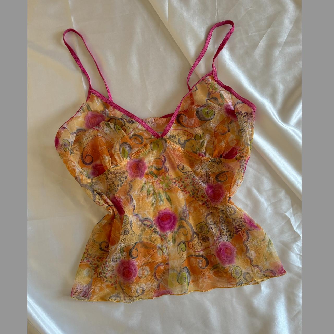 B1 - Vintage mesh cami top mesh Size: S-M Model:... | Depop