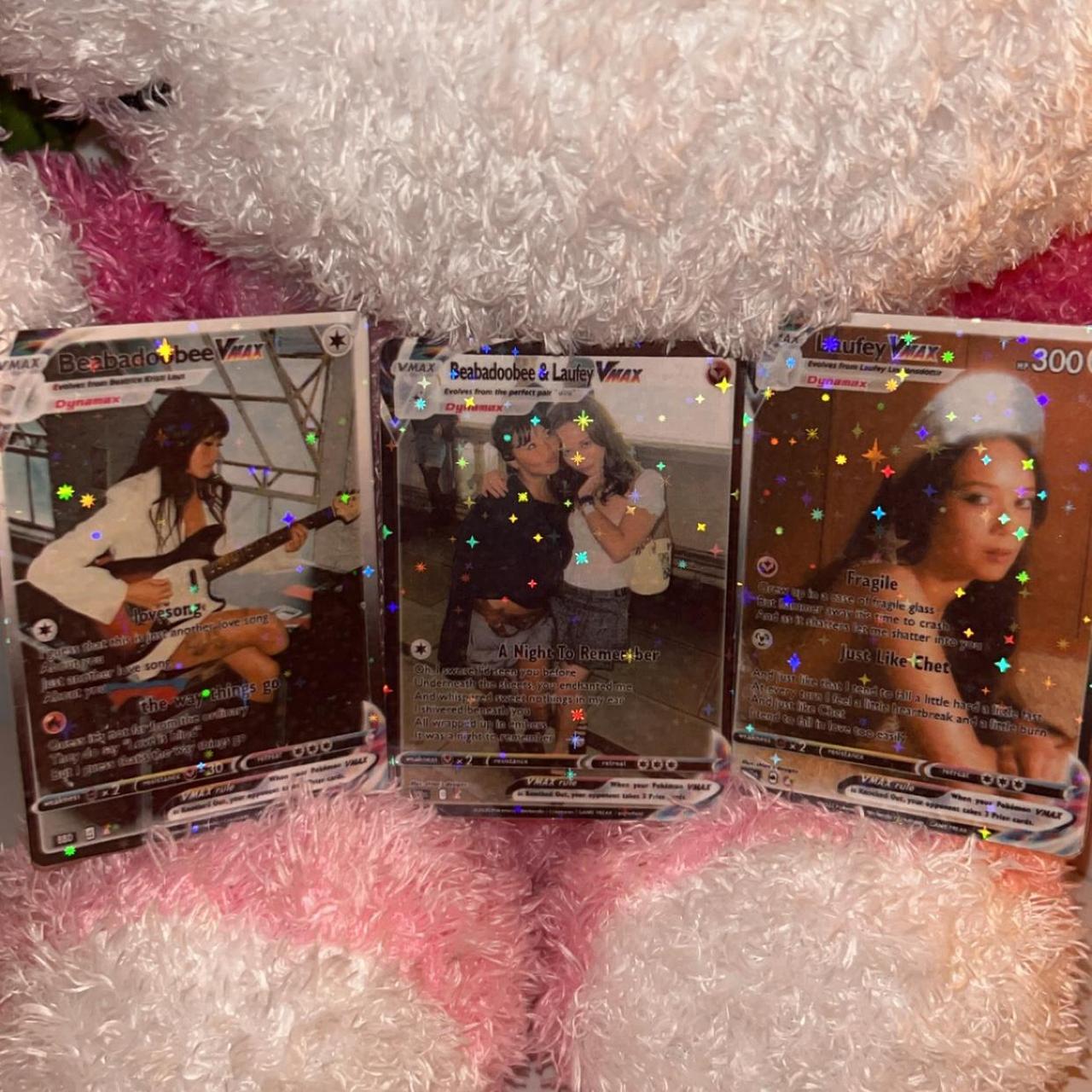 beabadoobee & laufey custom pokemon card bundle!... - Depop