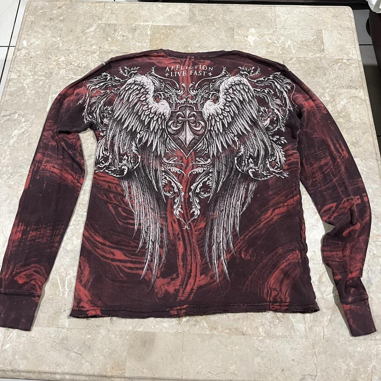 Affliction thermal long sleeve - Depop