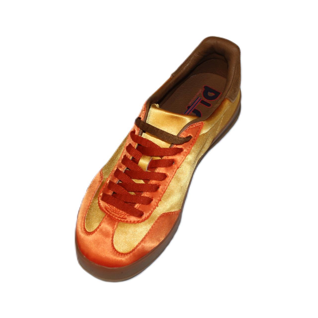 JEFFREY CAMPBELL KEYS YELLOW/ORANGE SATIN... | Depop