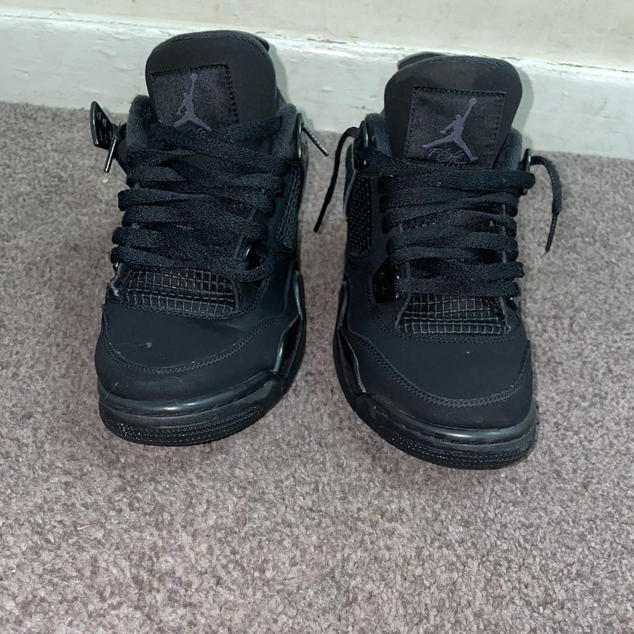 Jordan Black Trainers | Depop
