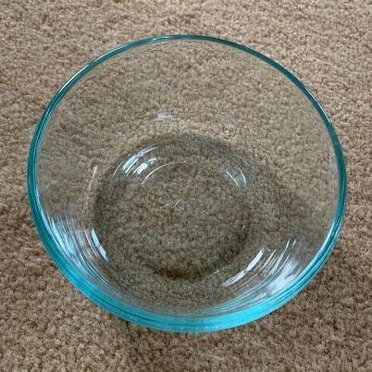 Pyrex 7200 Blue Tint Glass 2 Cup Mixing Bowl. 4... - Depop