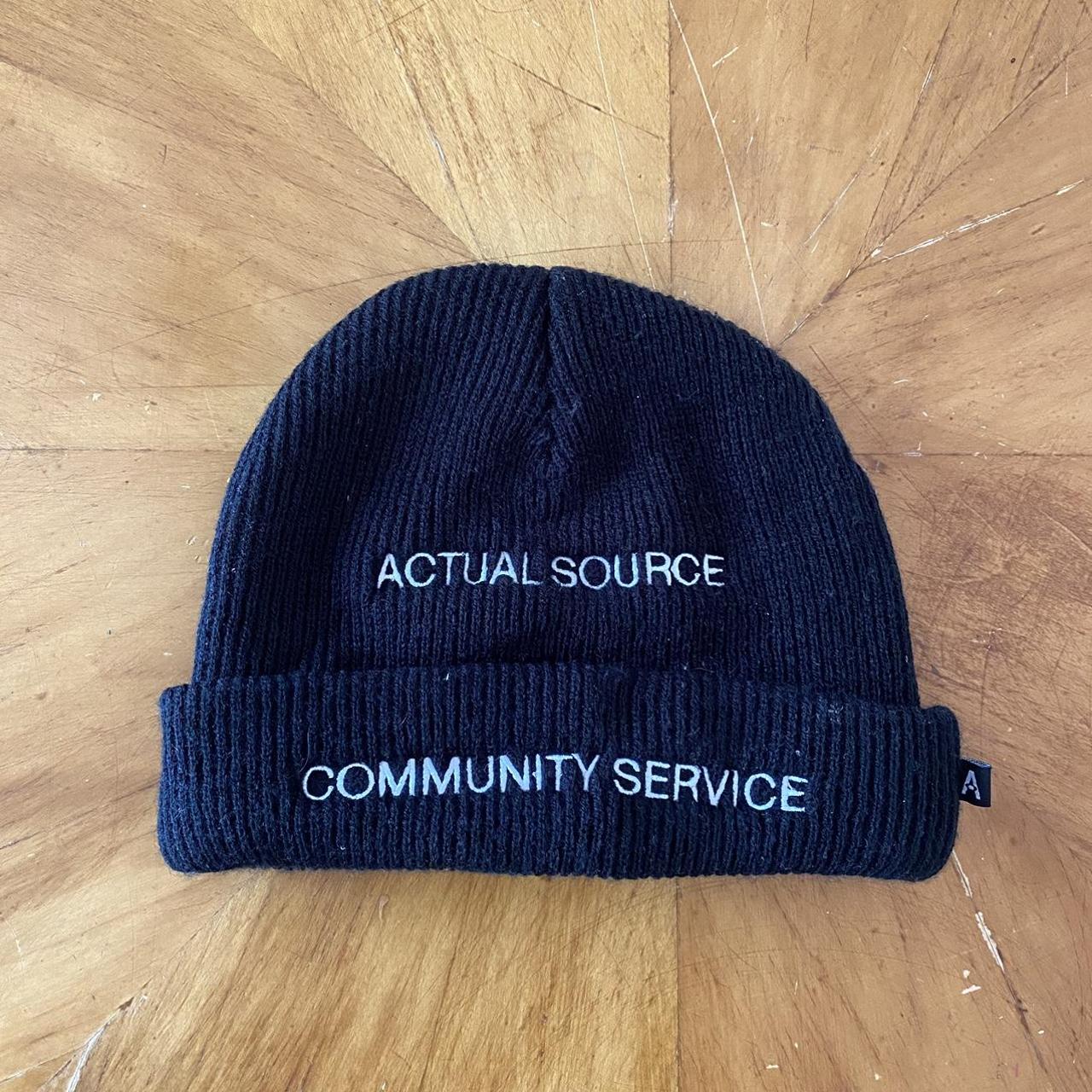 Actual Source Community Service Beanie - Depop