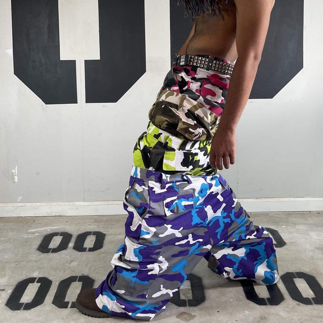ENIGMA MASSIVE BAGGY JNCO CAMO JEANS NOW YOU SEE... - Depop