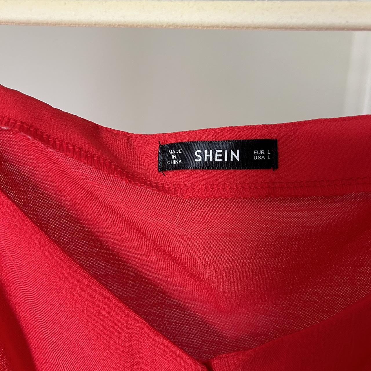 SHEIN red cocktail dress ️ Size L, fits size M (runs... - Depop