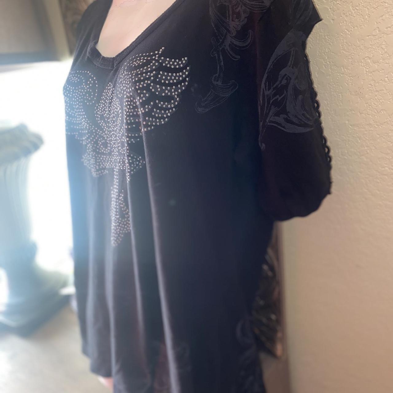 tattered cross & angel tee ocasion brand Size 2XL - Depop