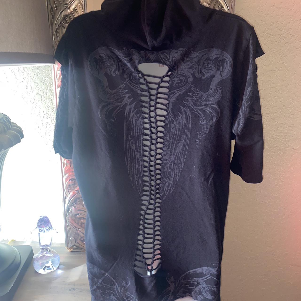 tattered cross & angel tee ocasion brand Size 2XL - Depop