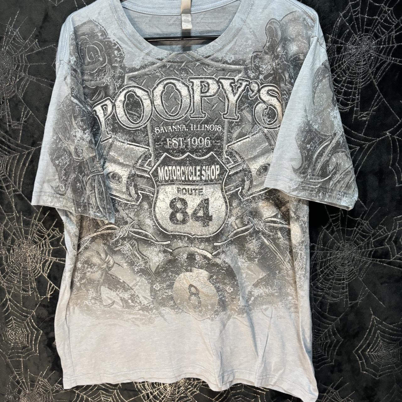 y2k vintage grunge punk style insane front print... - Depop