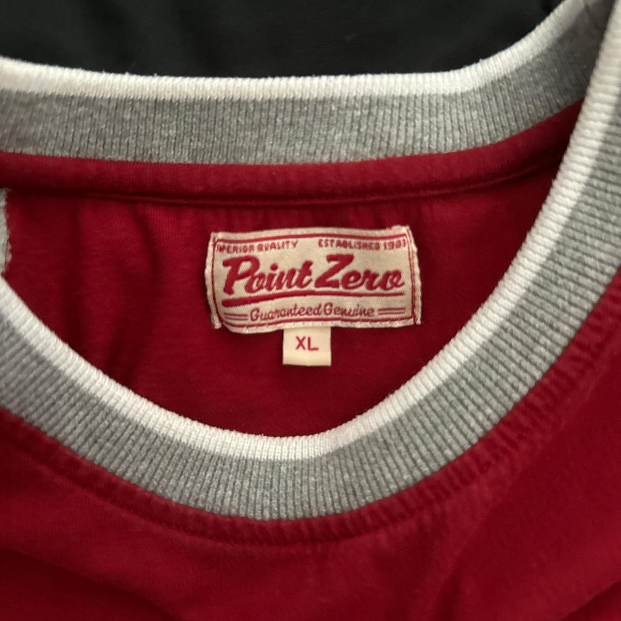 Vintage Point Zero Striped Shirt Size:... - Depop