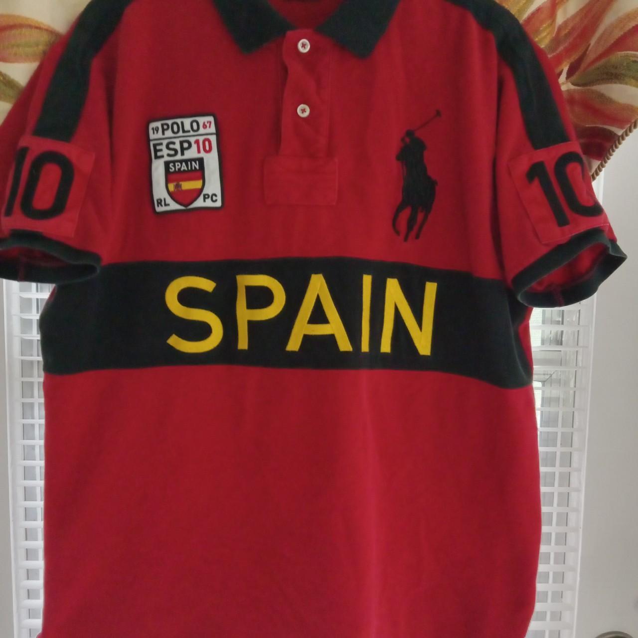 Vintage polo big pony Spain shirt size large - Depop