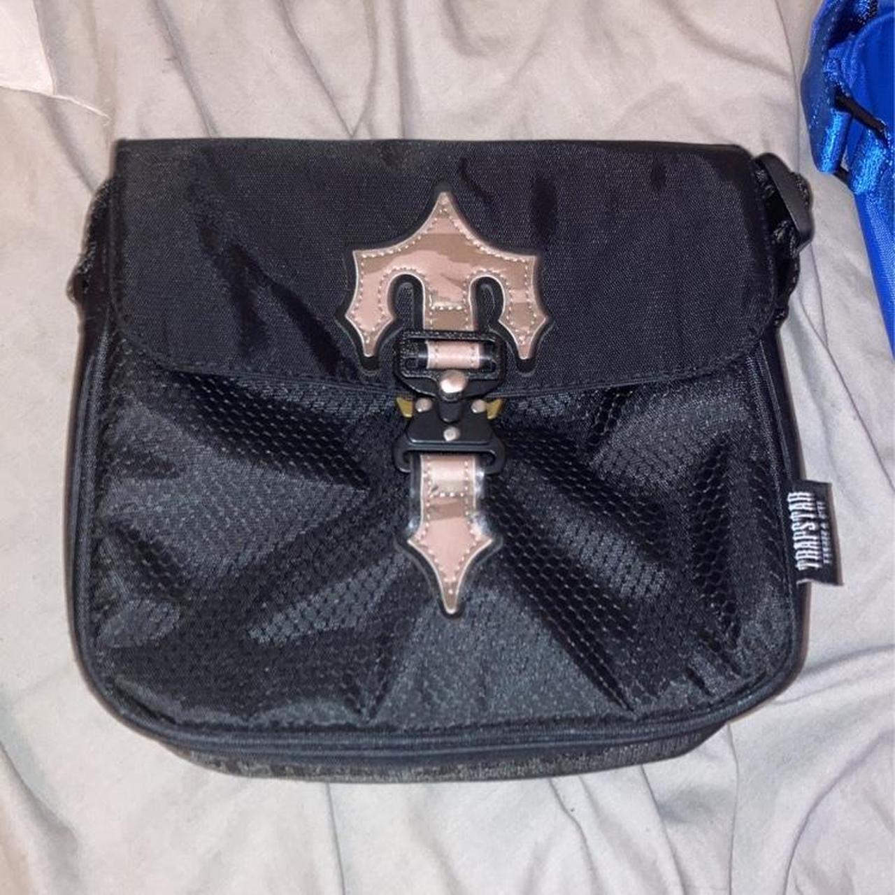 TRAPSTAR BAG CAMO & BLACK🍂⚫️ Leather, canvas & nylon... - Depop