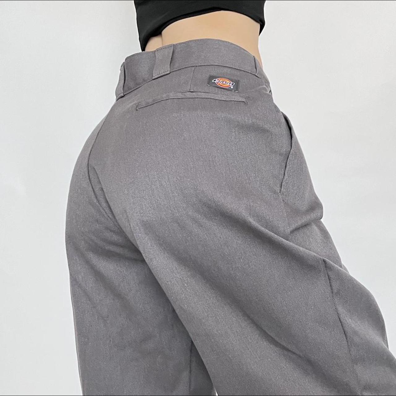 Grey Dickies Pants Relaxed straight leg fit.... - Depop