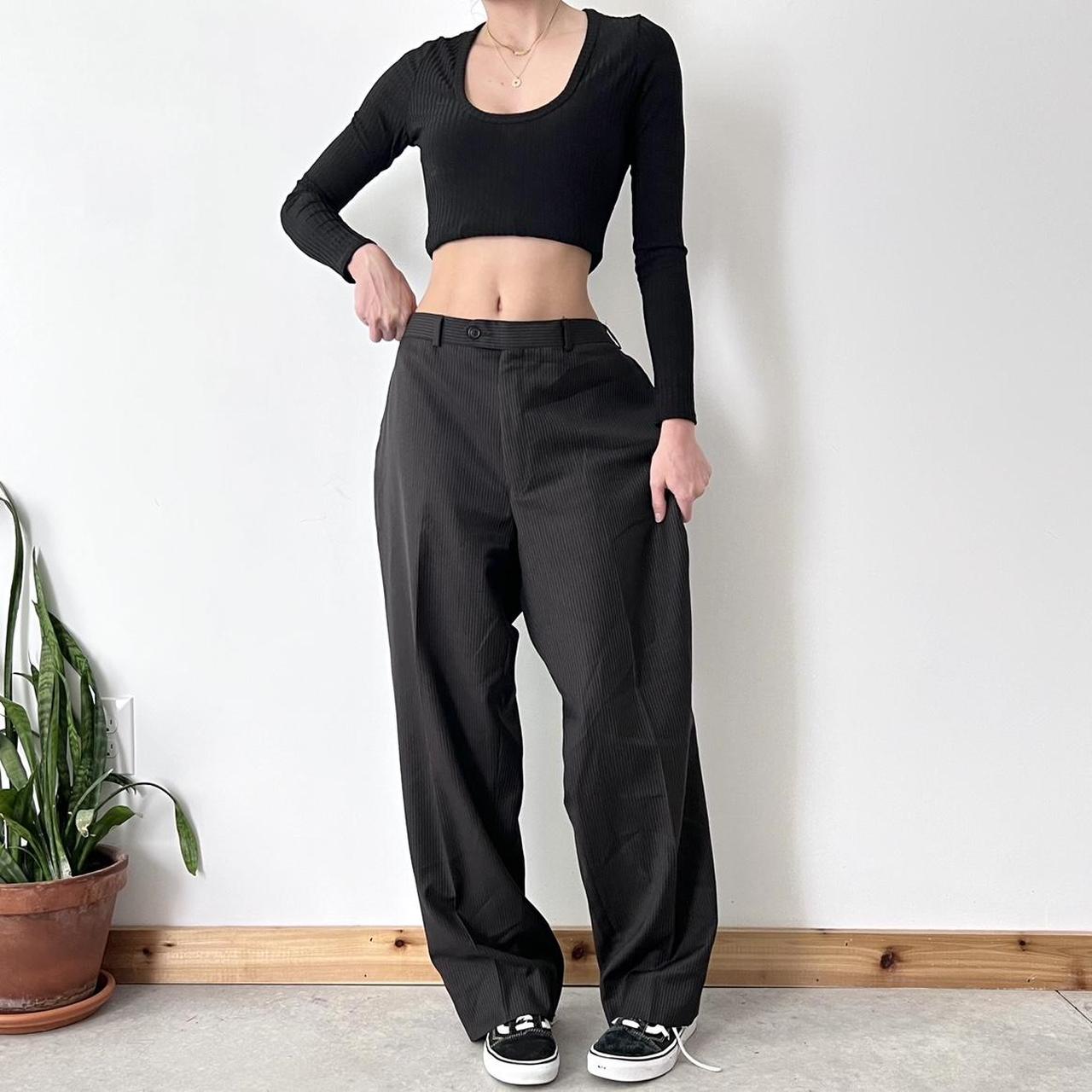 Women's Black Trousers | Depop