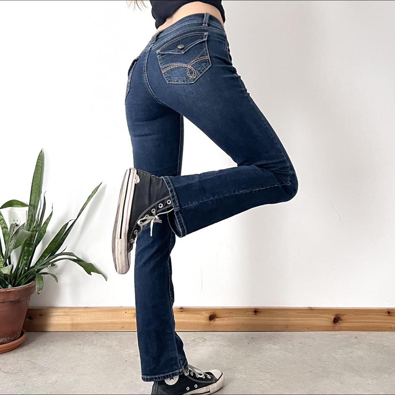 2000s y2k flare jeans Low rise fit. Great... - Depop