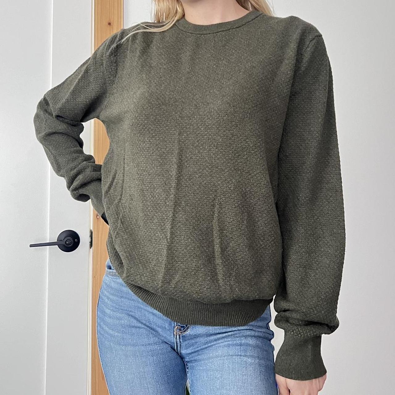 Earthy Green Pullover Sweater Super soft and cozy.... - Depop