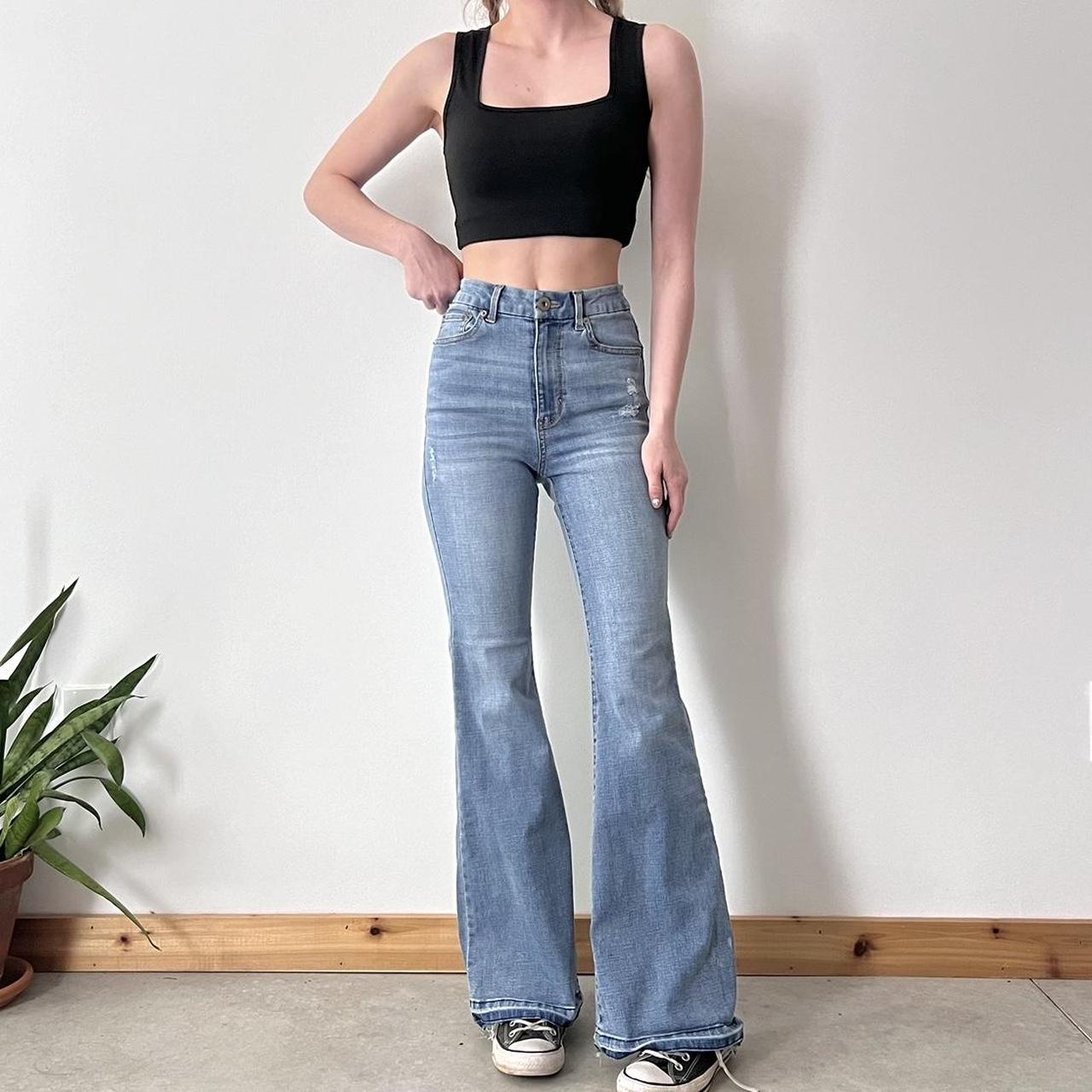 High Waisted Flare Jeans Super flattering on.... - Depop