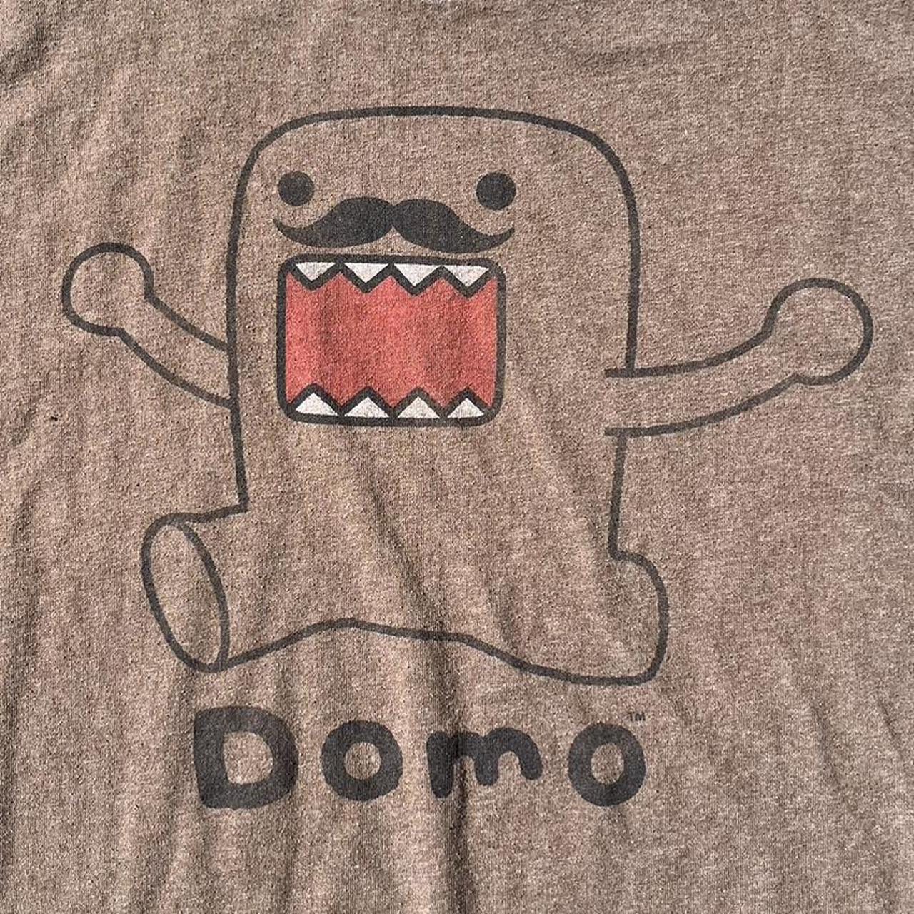 Original 2000’s Domo mustache tee Fits... - Depop