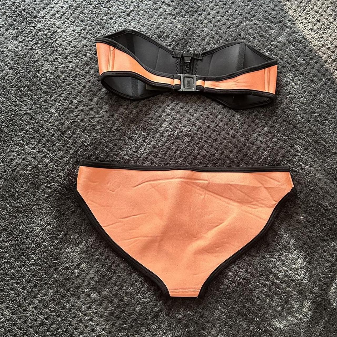 Triangl Women's Black and Orange Bikinis-and-tankini-sets | Depop