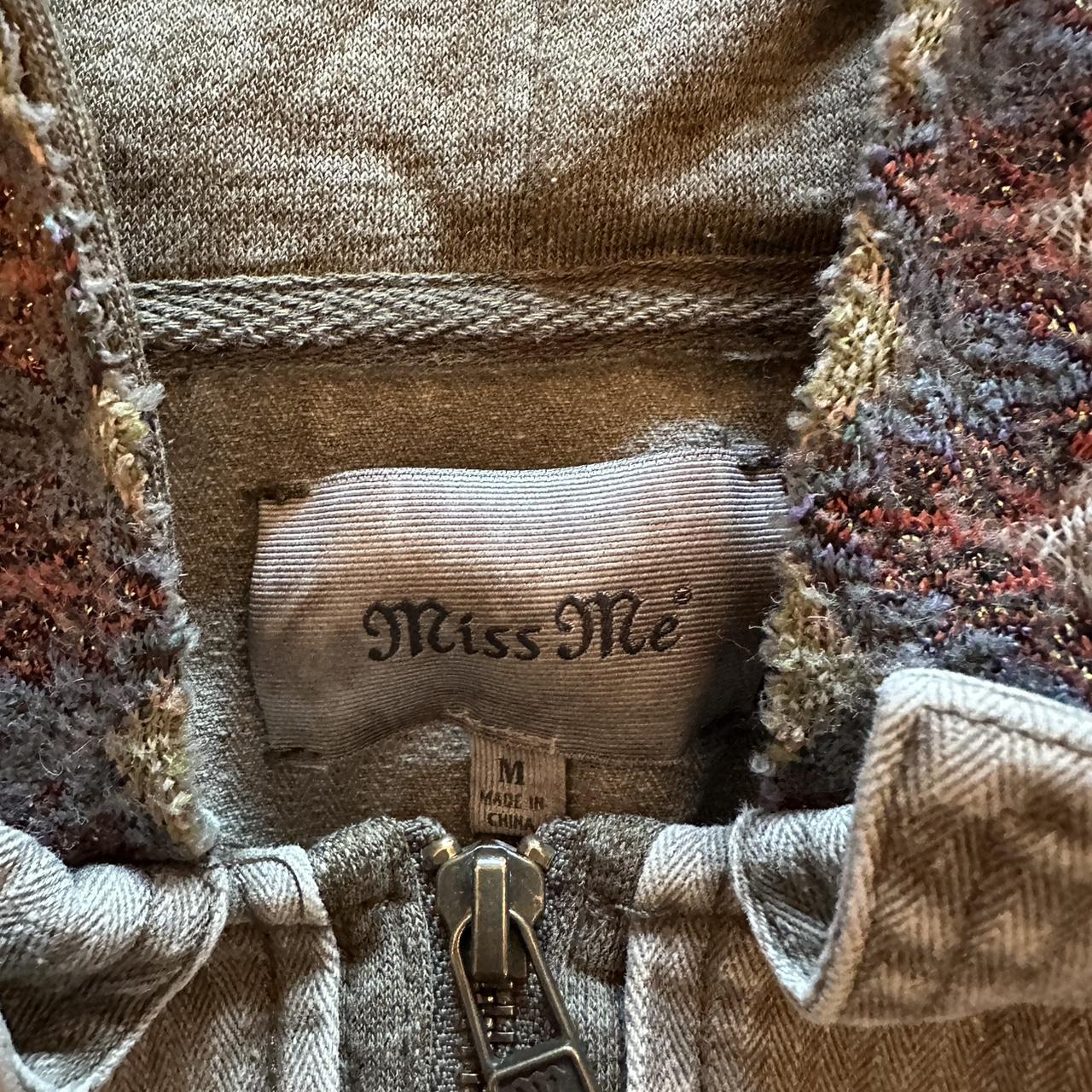 Miss me jacket😍😍 Jean/ fabric material Some mesh... - Depop