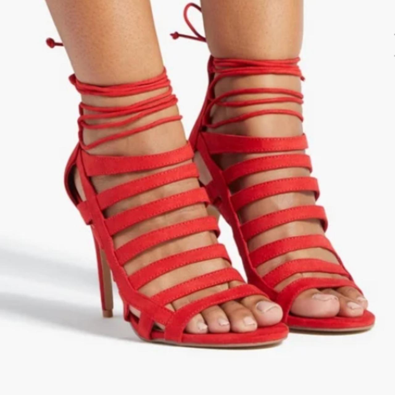 Women's Red Sandals | Depop