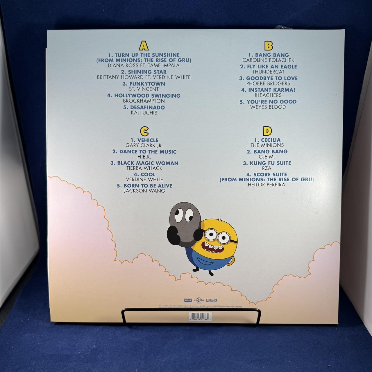 Minions The Rise of Gru soundtrack vinyl record.... - Depop