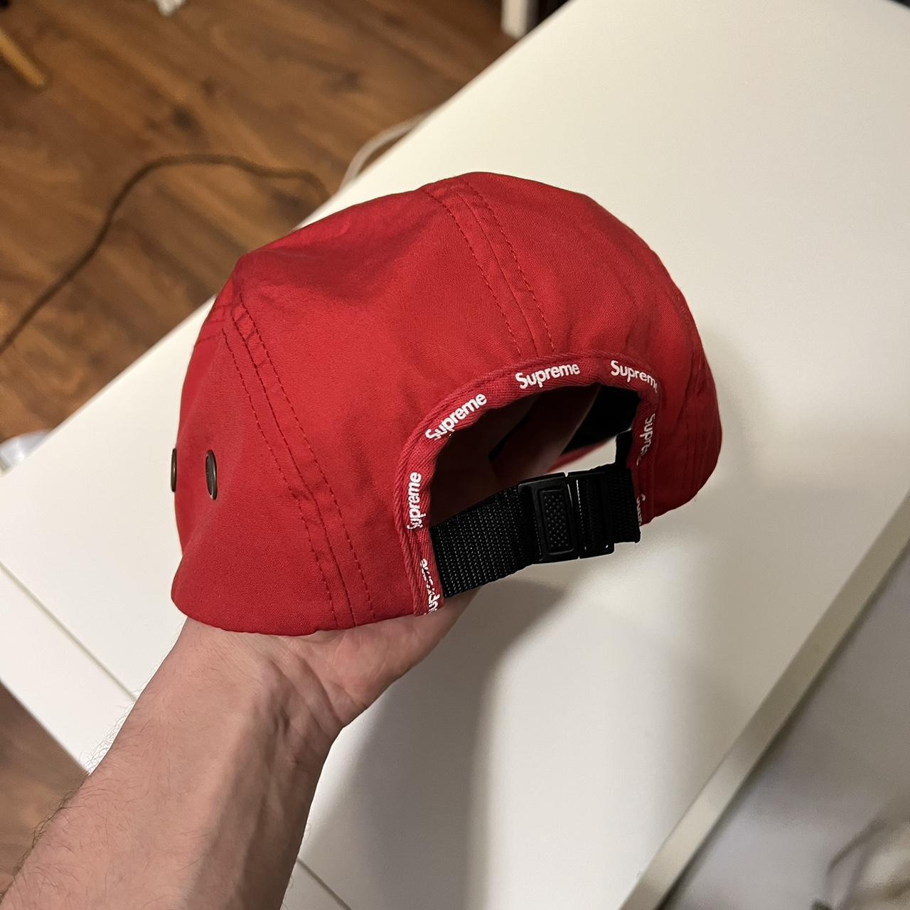 Supreme Visor Taped Camp Cap red FW15 #supreme #palace - Depop