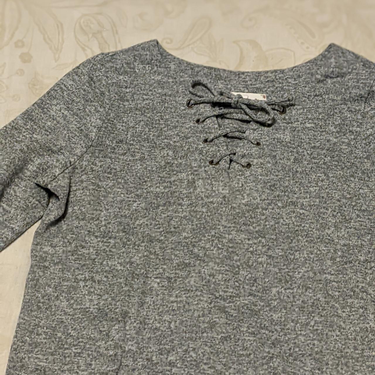 Hippie Rose Women's Shirt, Gray, Medium - Depop